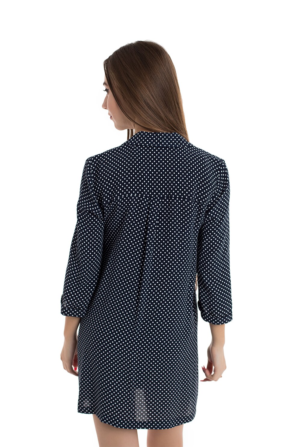 RESENSE, Rochie mini cu doua randuri de nasturi Alina, Negru, Alb, 42 ...