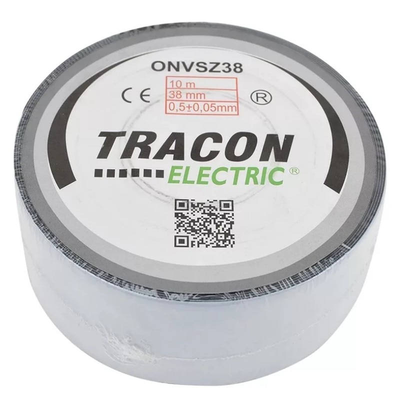Banda adeziva, Tracon Electric, 10 m x 38 mm, Argintiu - eMAG.ro