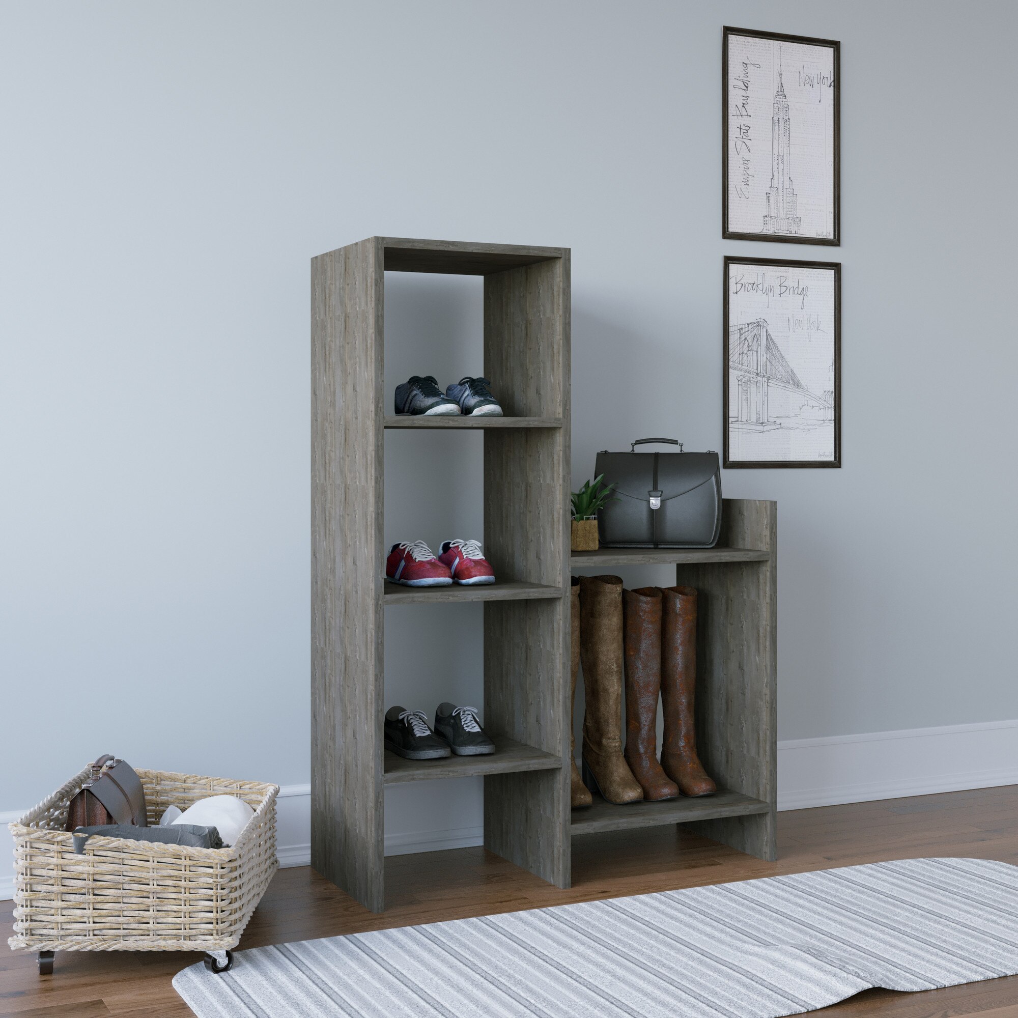 Pantofar, Earl, Wenge, 85 x 35 x 120 cm - eMAG.ro