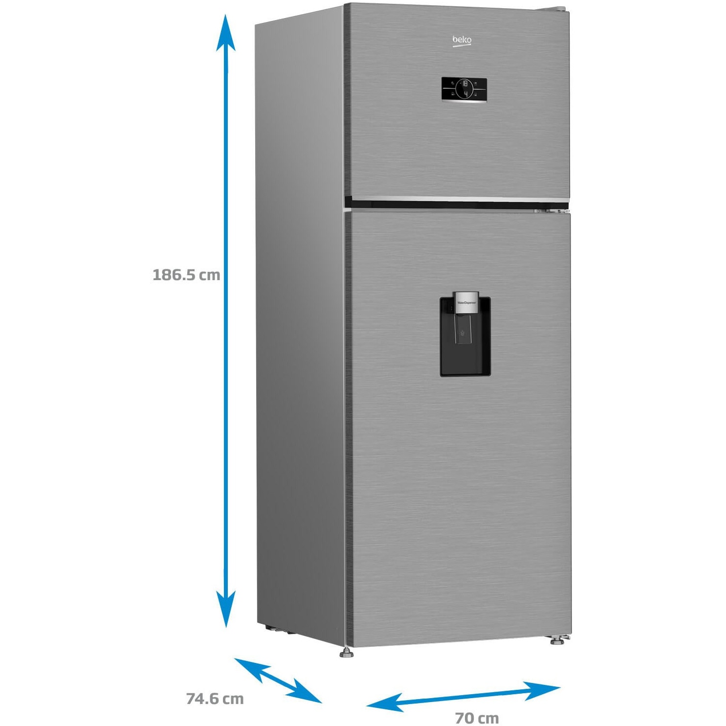 Frigider cu doua usi Beko B5RDNE504LDXB, 477 l, No Frost, HarvestFresh ...