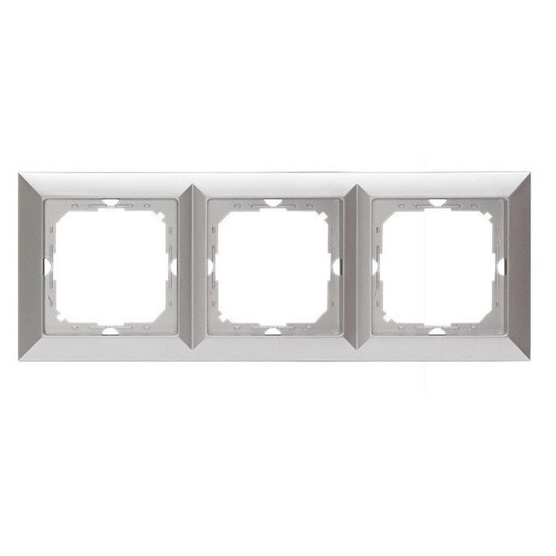 Rama intrerupator, Abex, ABS, 3 intrari, Gri - eMAG.ro