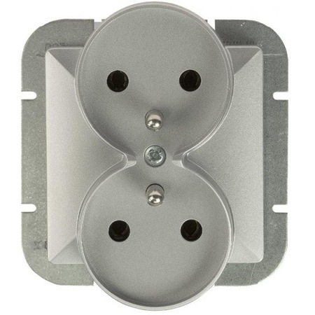 Dupla foglalat, Abex, ABS, szürke - eMAG.hu