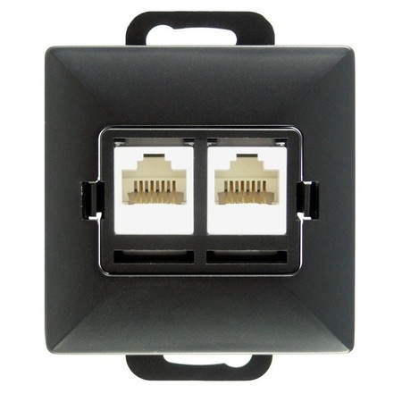 Priza telefon/calculator, Abex, Negru - eMAG.ro