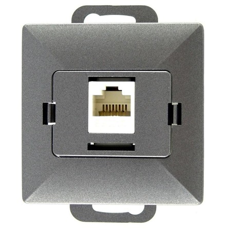 Priza pentru telefon/calculator, Abex, Gri - eMAG.ro