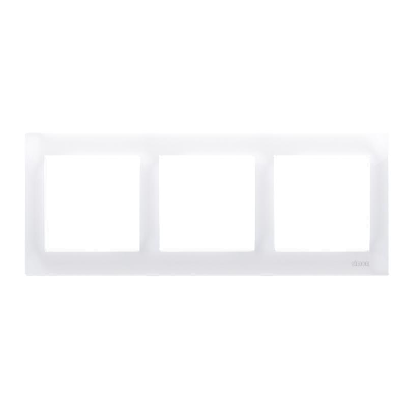 Rama intrerupator triplu, Kontakt-Simon, ABS, Alb - eMAG.ro