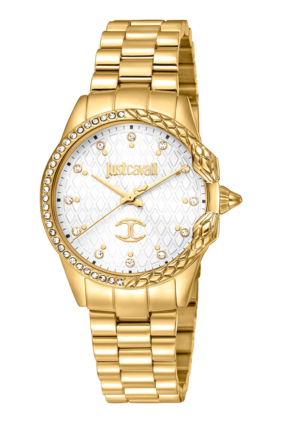JUST CAVALLI, Ceas analog cu cristale, Auriu - eMAG.ro