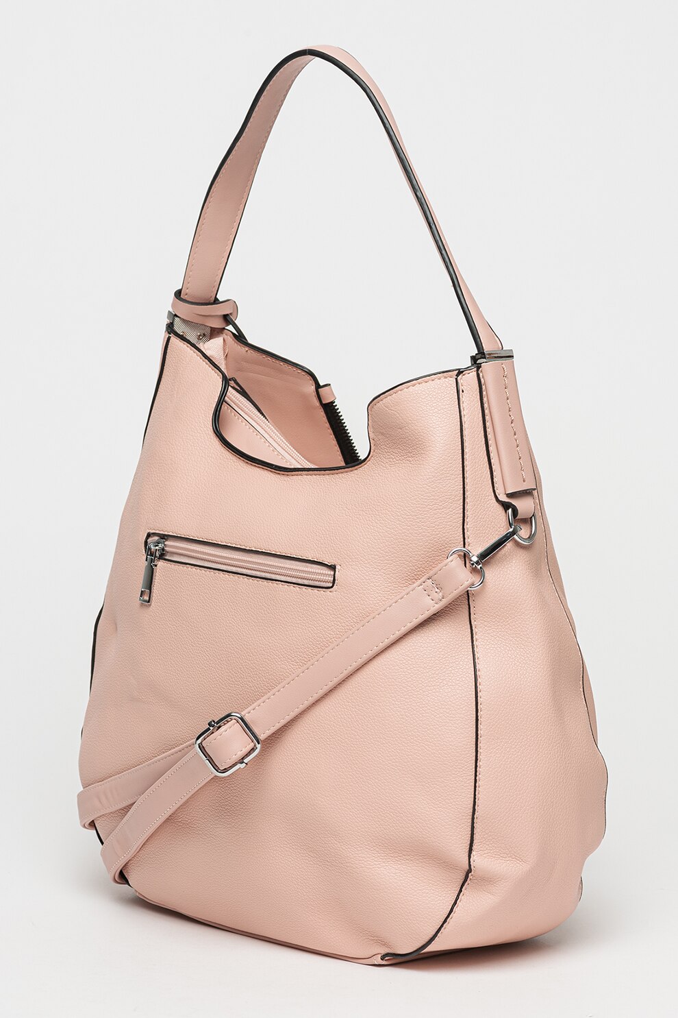 Francesca Rossi, Geanta hobo de piele ecologica, Roz - eMAG.ro
