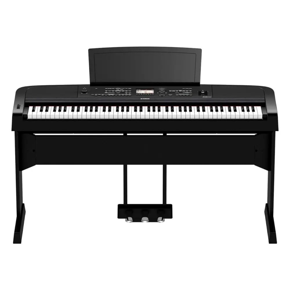 Pian electronic DGX-670 B, Yamaha, Otel, 88 butoane, Alb/Negru - eMAG.ro
