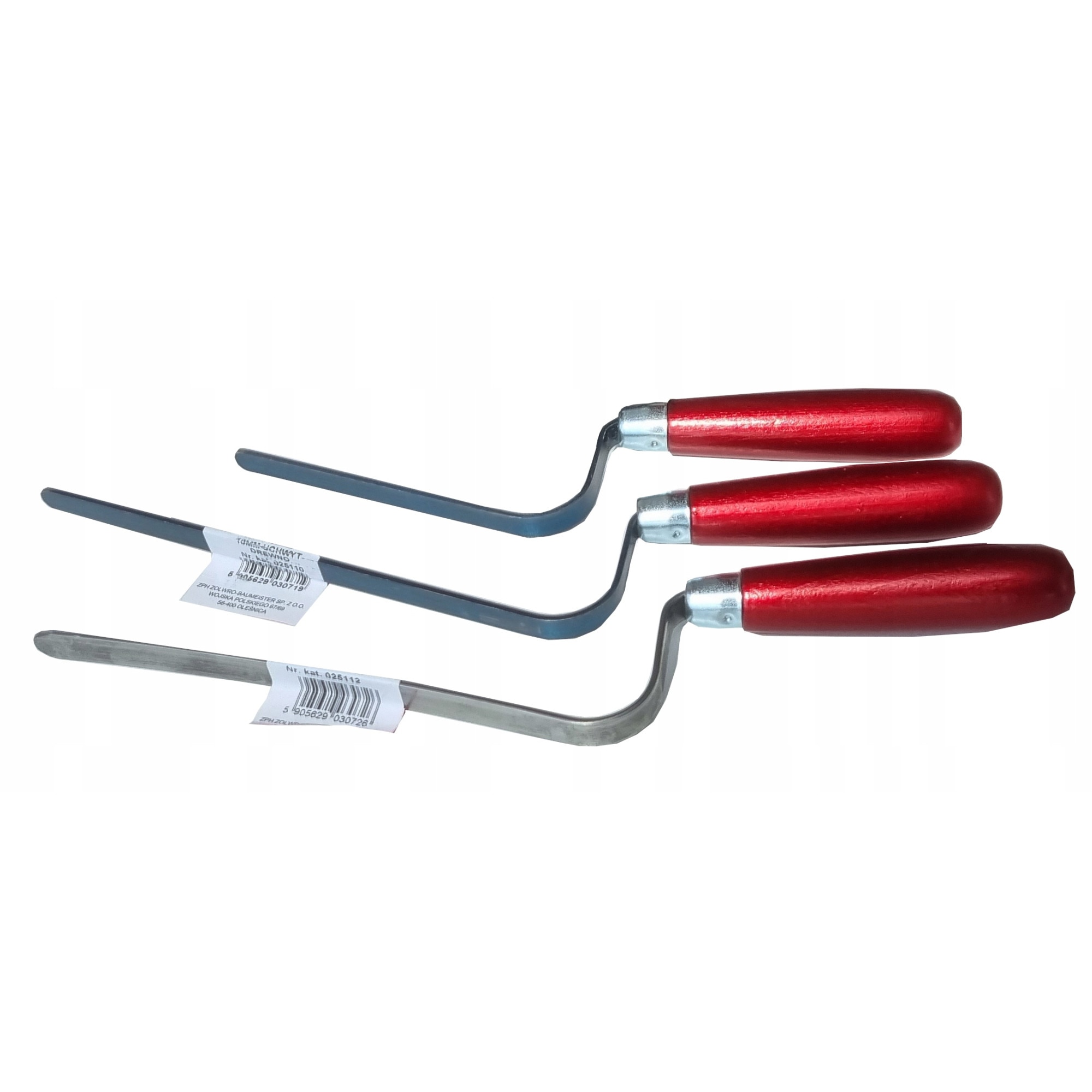 Mistrie pentru chituire si 3 ustensile, Olejnik, Inox, Argintiu/Rosu ...