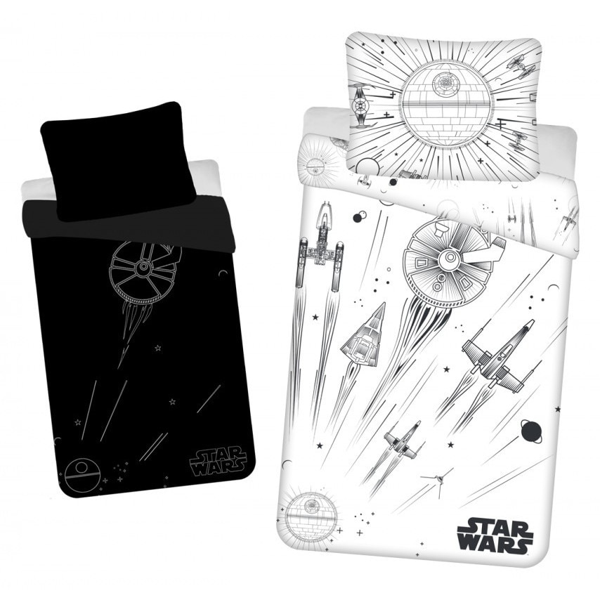 Star Wars Death Star Sötétben világító ágyneműhuzat 140×200cm, 70x90cm ...