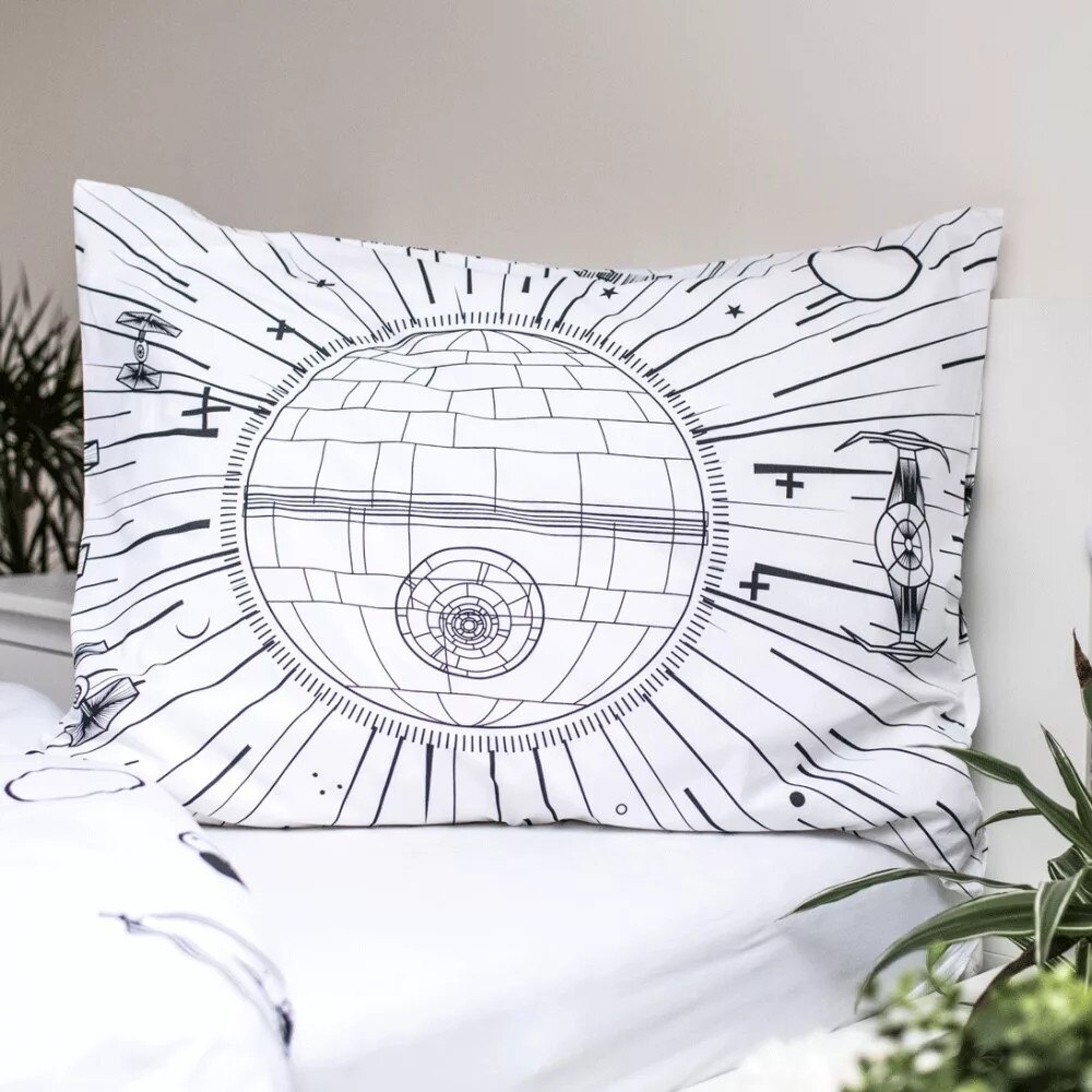 Star Wars Death Star Sötétben világító ágyneműhuzat 140×200cm, 70x90cm ...
