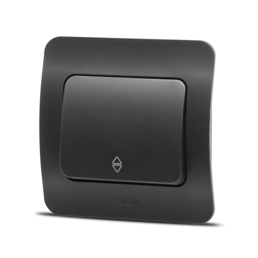 Létras fejkapcsoló, süllyesztett, 10A, Jazz sorozat, matt fekete - eMAG.hu