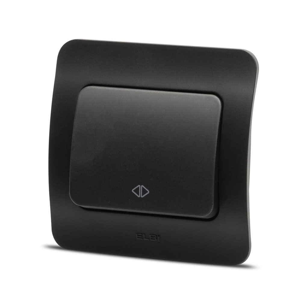 Intrerupator cap cruce, incastrat, 10A, gama Jazz, negru mat - eMAG.ro