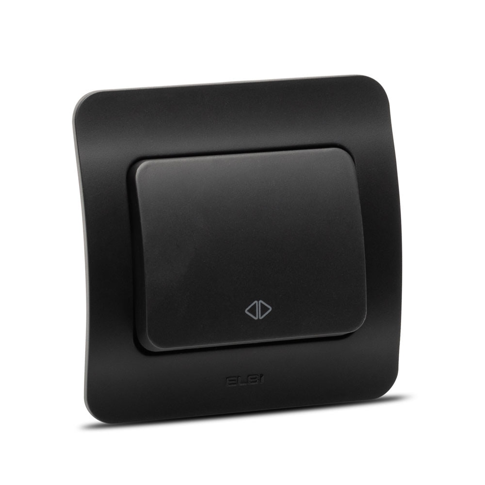 Intrerupator cap cruce, incastrat, 10A, gama Jazz, negru mat - eMAG.ro