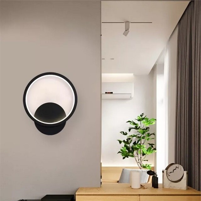 Aplica Quantum Design, LED, Negru, Forma cerc, Interior, 4053 - eMAG.ro