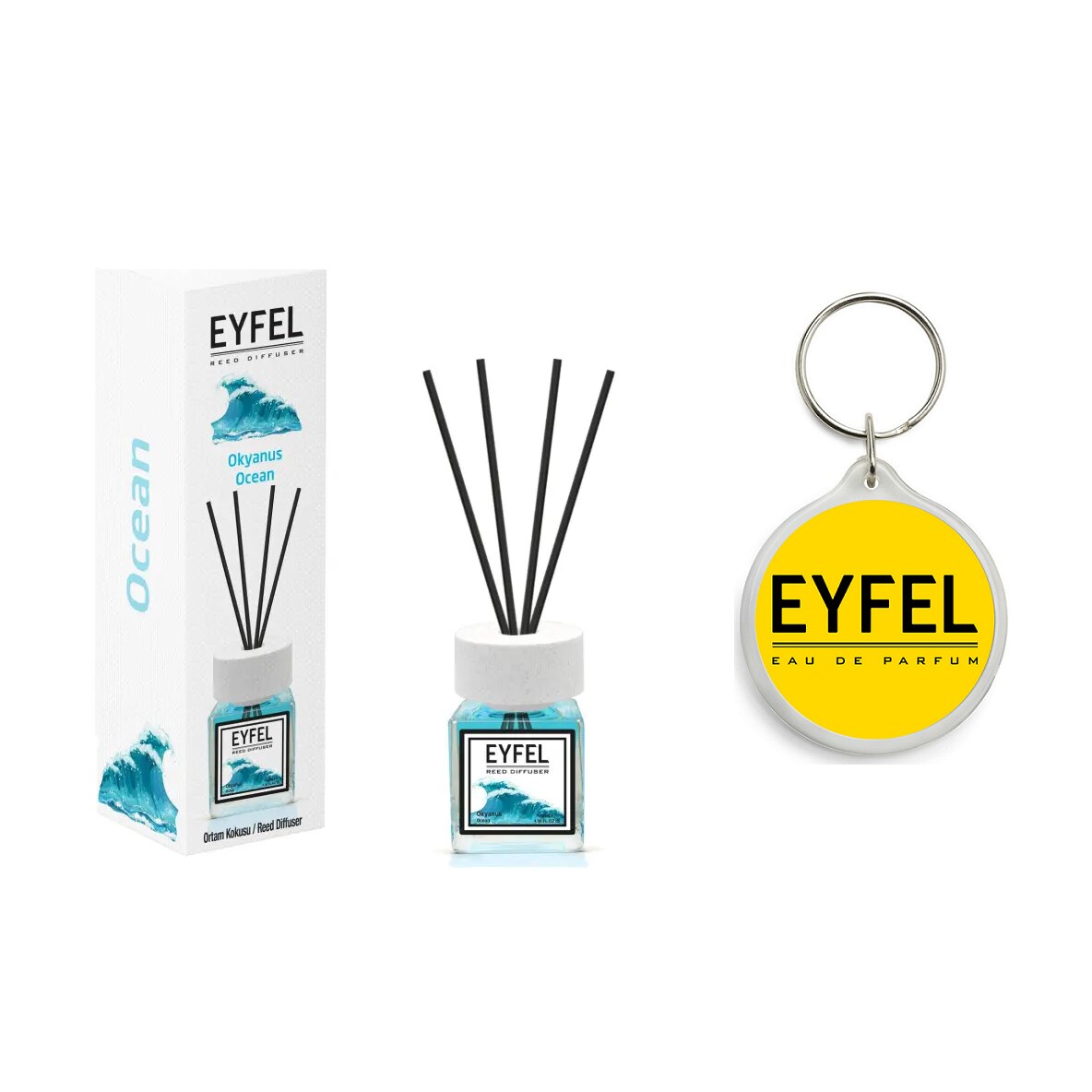 Set Odorizant De Camera EYFEL Ocean cu Breloc Eyfel - eMAG.ro