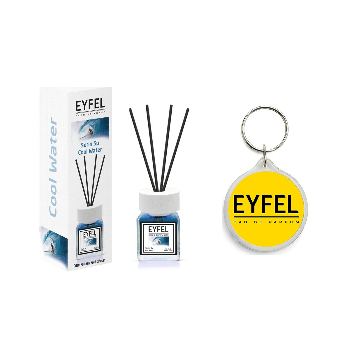 Set Odorizant De Camera EYFEL Serin Su cu Breloc Eyfel - eMAG.ro