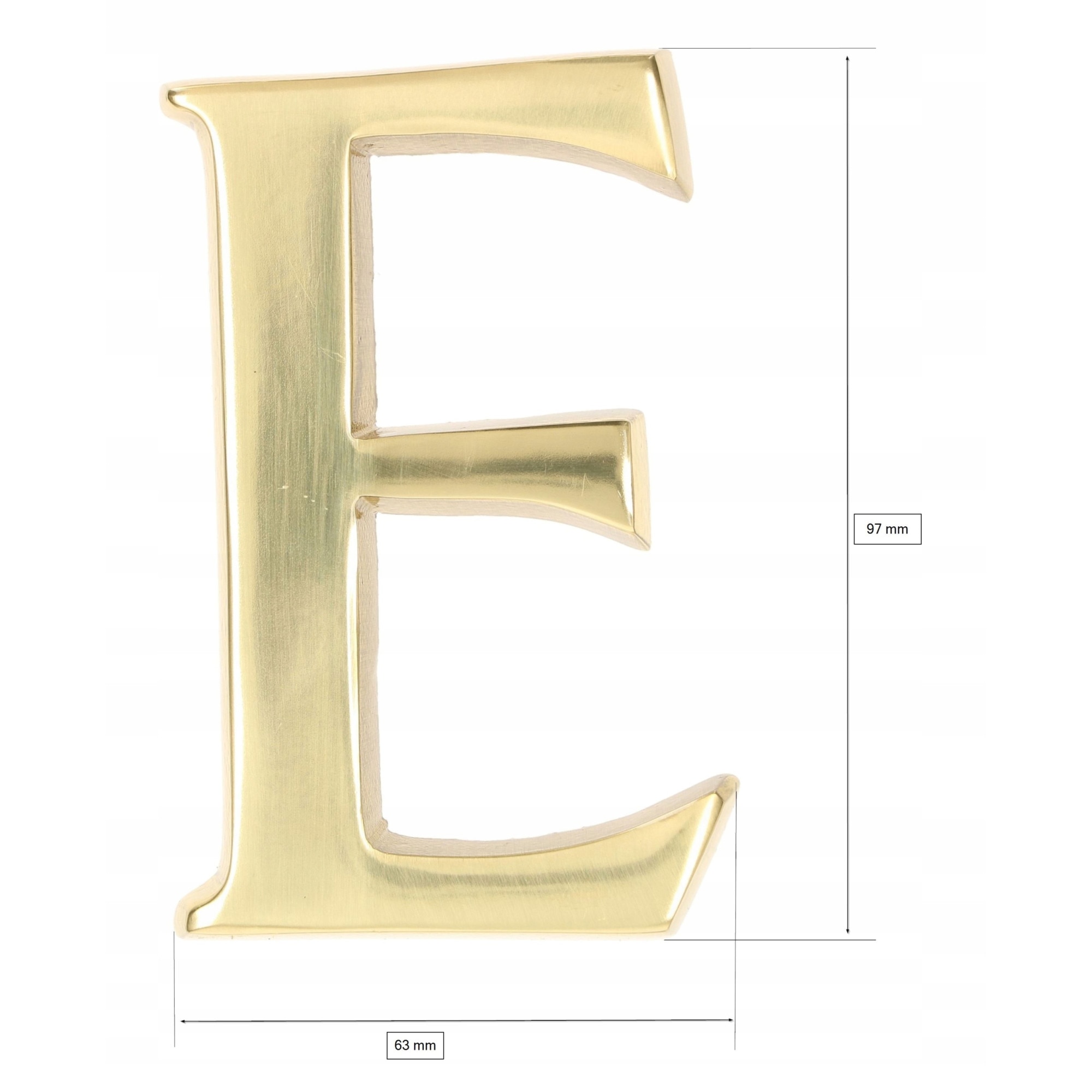Litera E, Kotarbau, Alama, 10 cm, Auriu - eMAG.ro