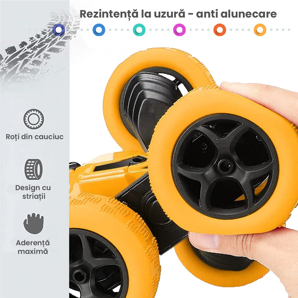 Masina cu telecomanda RC pentru copii, cascadorie, drift cu rotire la ...