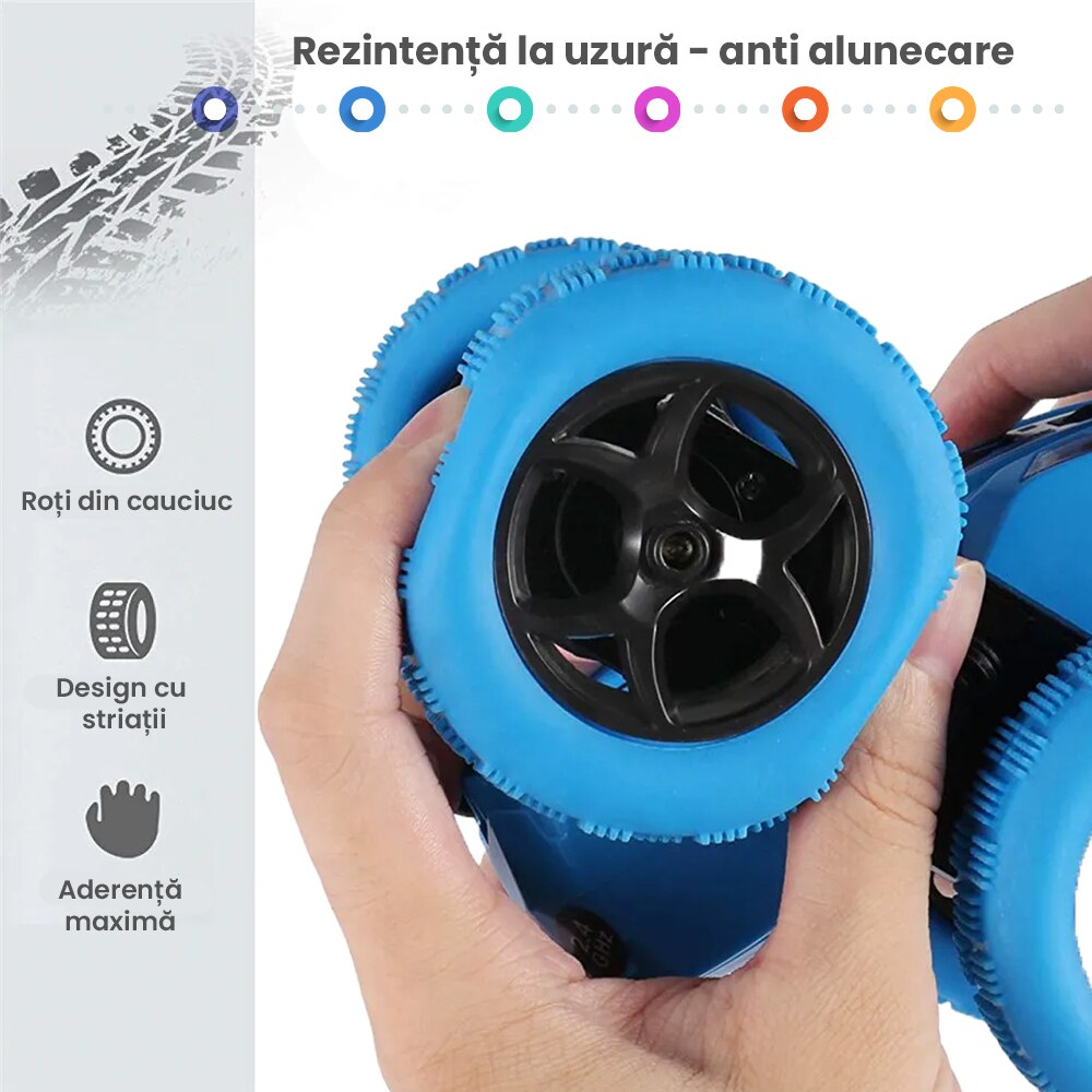 Masina cu telecomanda RC pentru copii, cascadorie, de drift cu rotire ...
