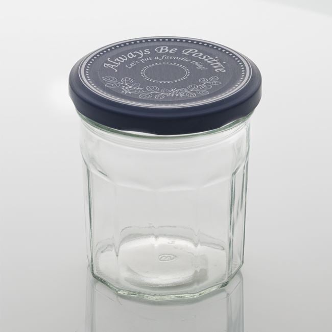 Borcan cu capac Herum®, din sticla, 8 x 10 cm, 280 ml, Transparent ...