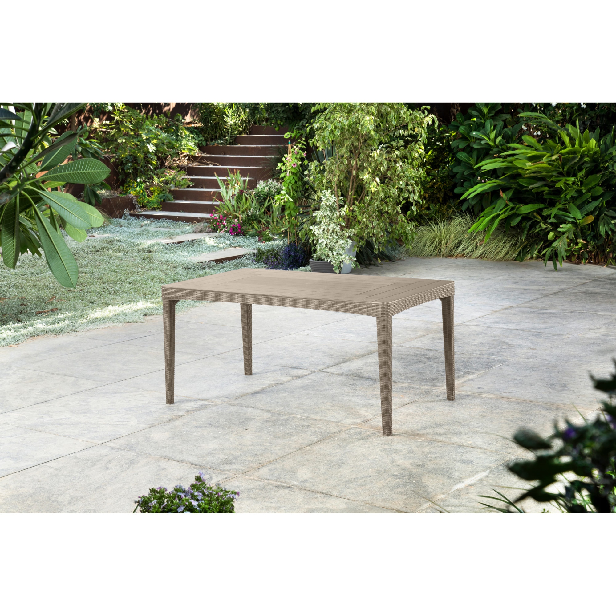 Masa de gradina, dreptunghiulara, Keter Girona, 160 x 90 x 74 cm ...