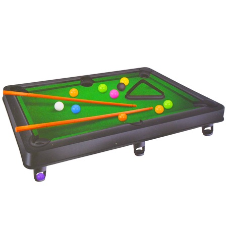 Set Biliard de jucarie, snooker, 30 x 18 x 8 cm, verde - F17892 - eMAG.ro