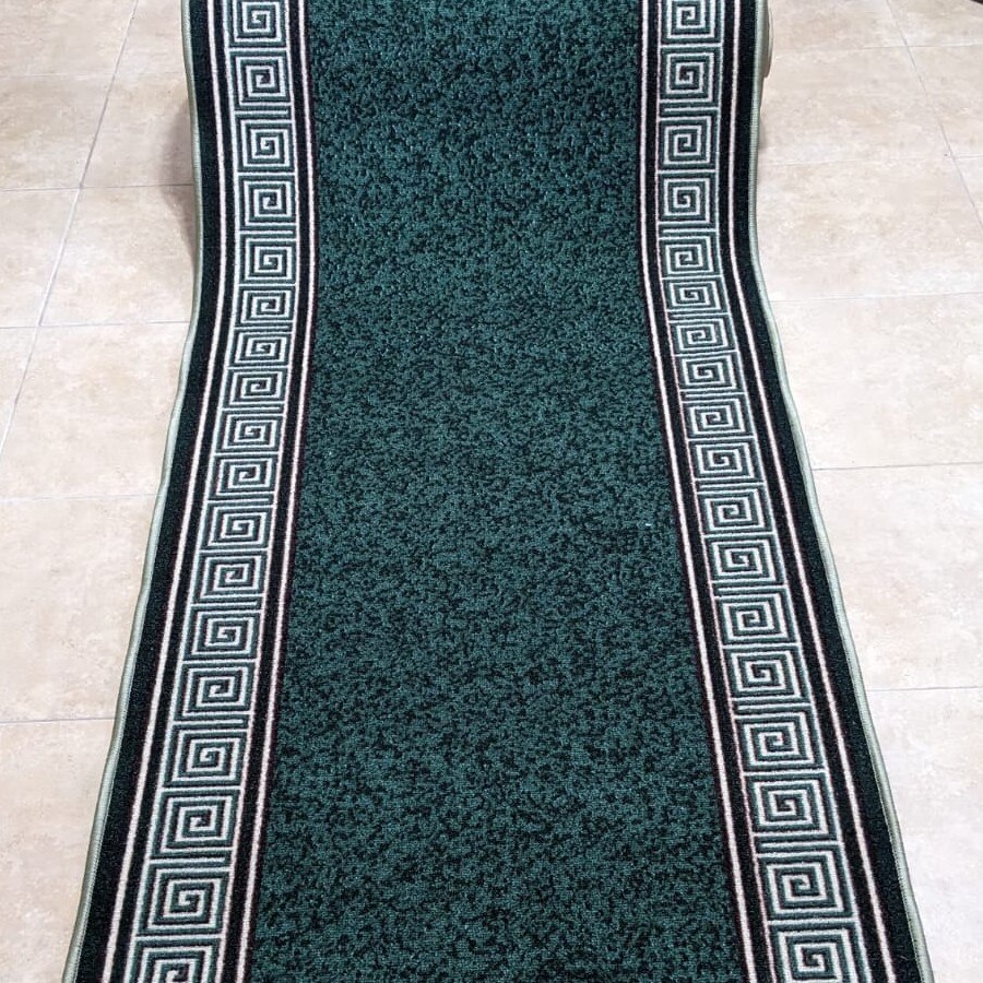 Traversa Rafina, Verde, Suport Cauciuc, 80 x 400 cm - eMAG.ro