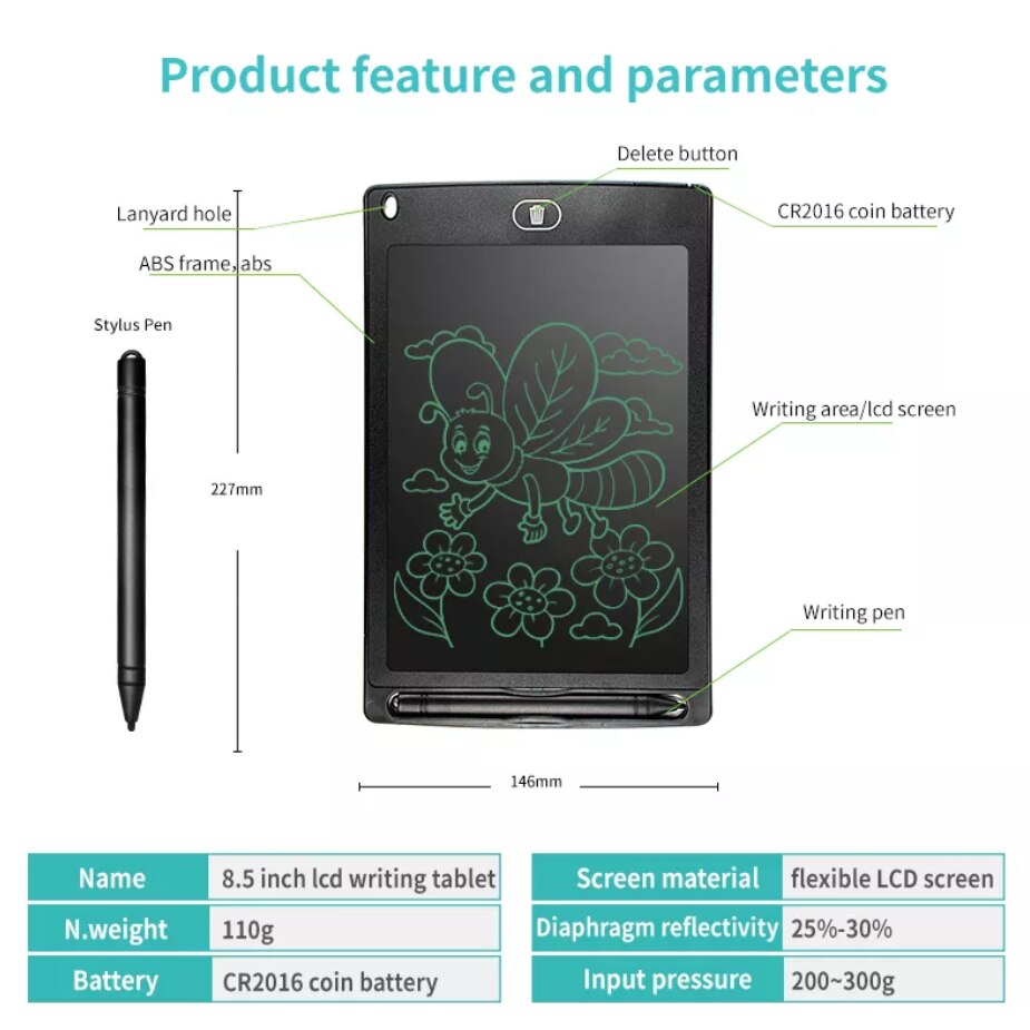 Tableta Grafica Digitala pentru Desen, Bloc Notes, Scris Monocrom ...