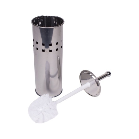 Perie WC cu suport din inox, Benson, 27 x 9.5 cm, 85273 - eMAG.ro