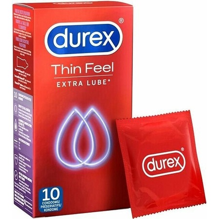Prezervative Durex, Thin Feel, extra lubricated, 10 buc - eMAG.ro