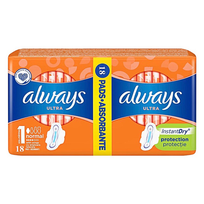 Set Absorbante Always Ultra Normal Plus, 3 Cutii x 18 Bucati - eMAG.ro