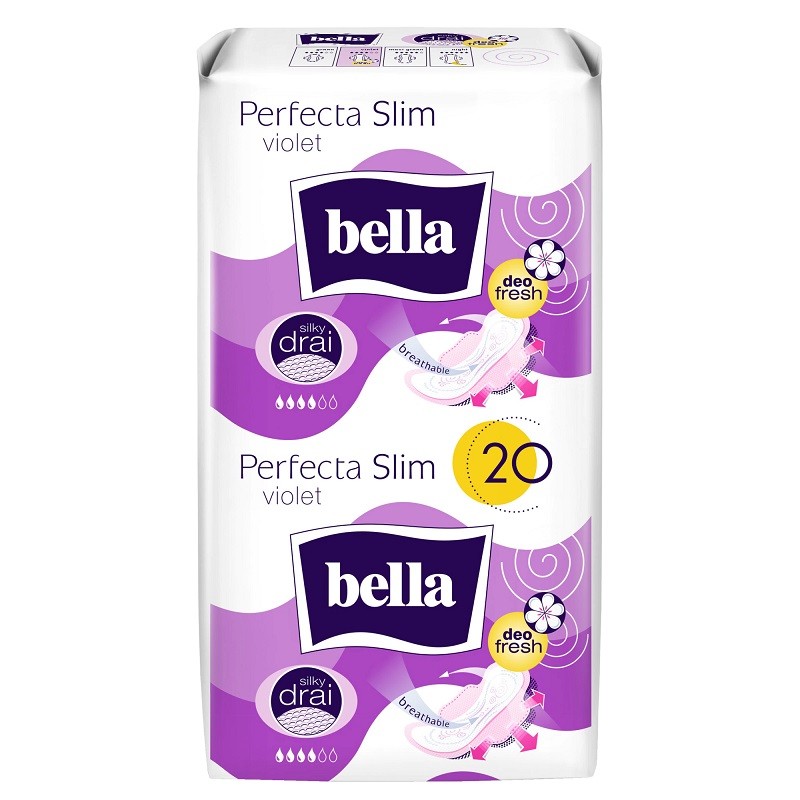 Set Absorbante Perfecta Violet Deo, 3 Pachete x 20 Absorbante - eMAG.ro