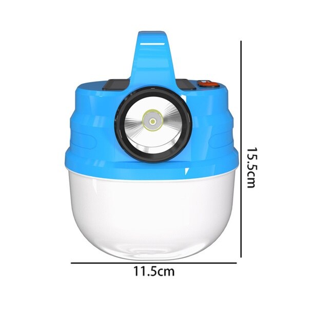 Lanterna Solara LED 80W, Lumina Frontala si Inferioara, 6 Moduri de ...