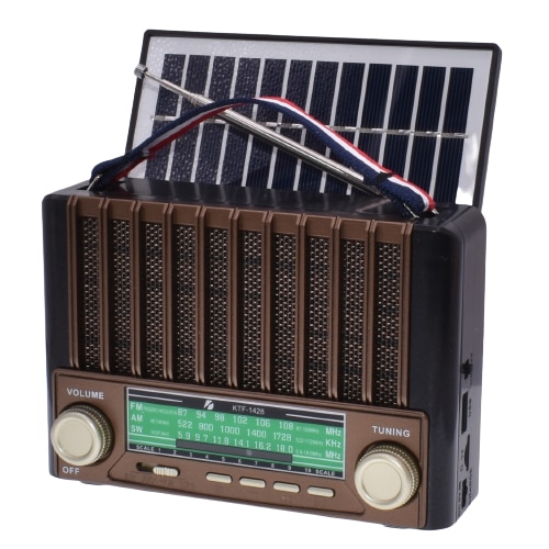 Radio Portabil Cu Acumulator, Incarcare Solara, Conexiune Bluetooth ...