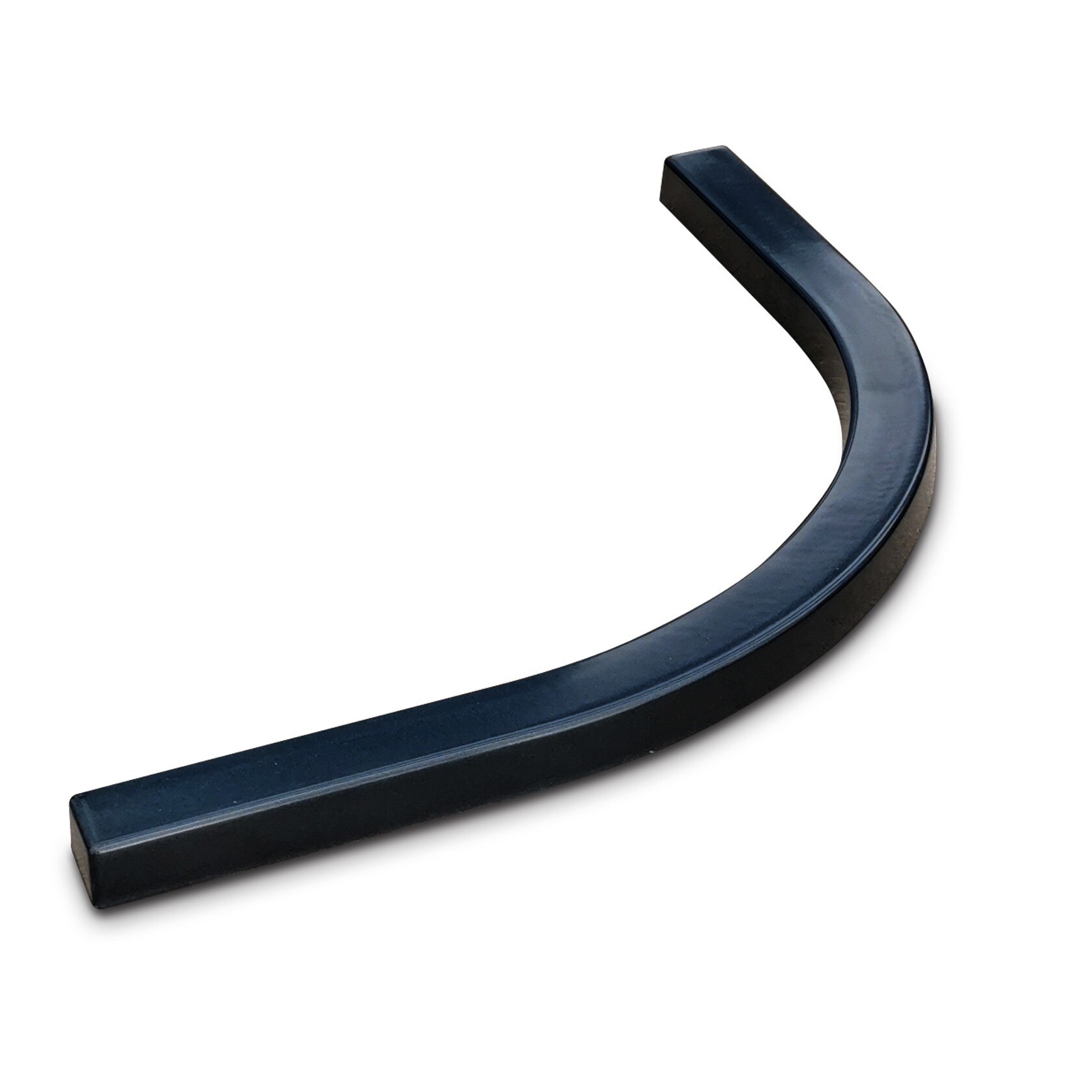 Prag cabina dus, granit compozit, semicircular, negru, 90 x 90 x 5 cm ...