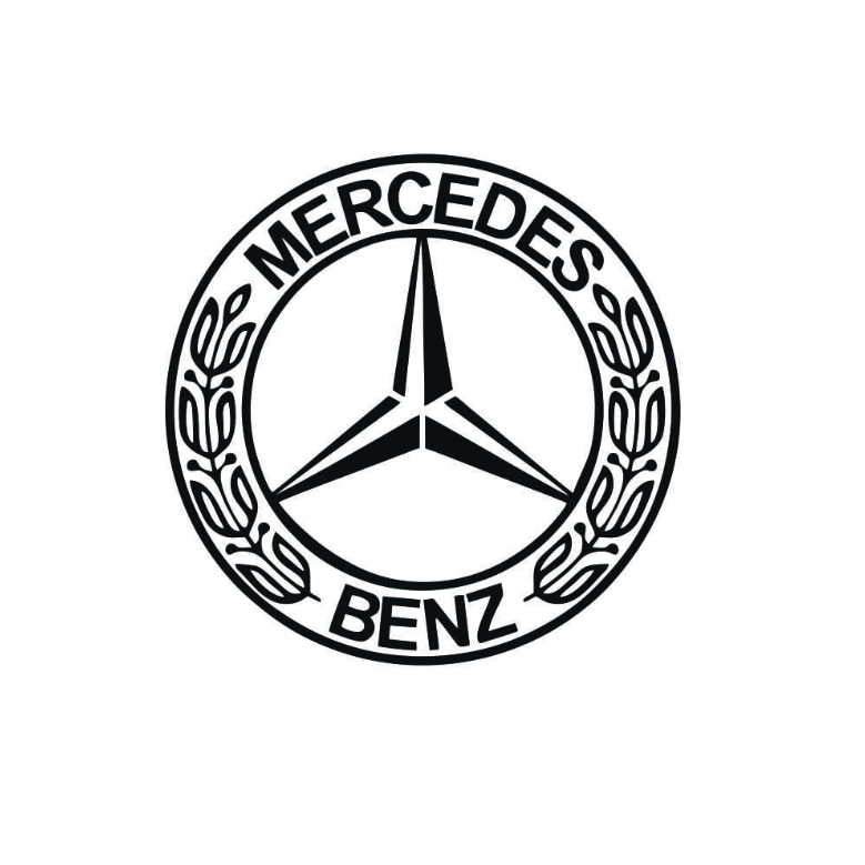 Sticker Mercedes Logo 12x12 cm, Creative Rey® - eMAG.ro