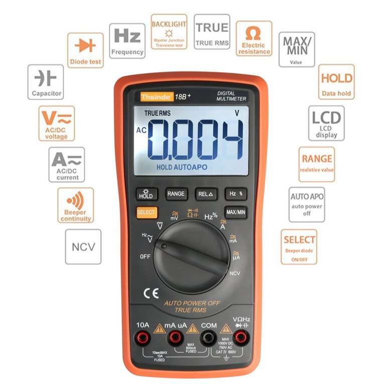 Multimetru Digital YI-2108 Auto Profesional Universal - eMAG.ro