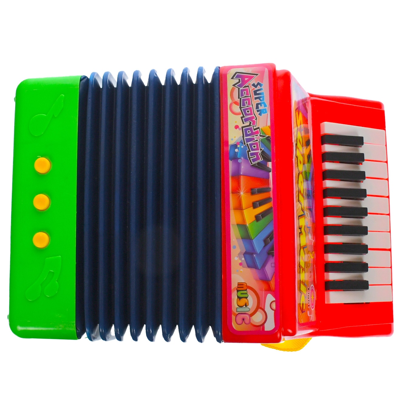 Acordeon de jucarie, portabil, rosu, pentru copii - 20234 - eMAG.ro