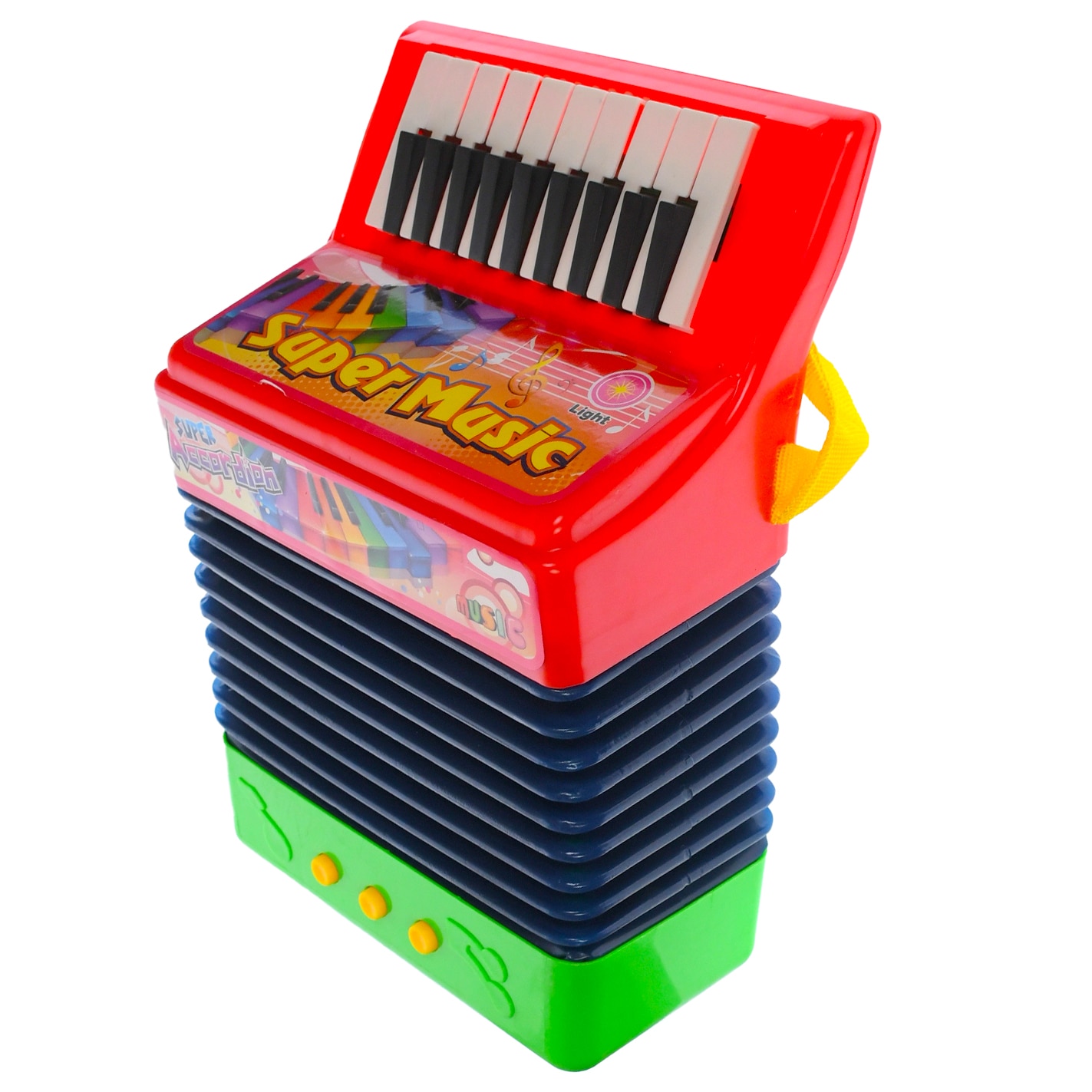 Acordeon de jucarie, portabil, rosu, pentru copii - 20234 - eMAG.ro