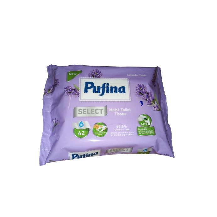 Pufina Мокра тоалетна хартия Select Lavender 42 бр - eMAG.bg