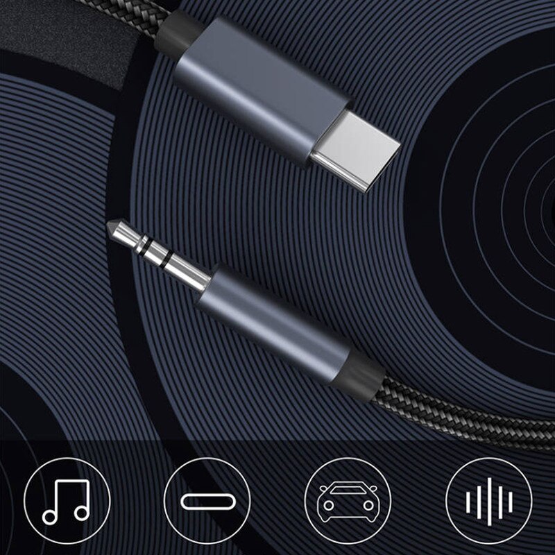 Cablu Audio USB C la Jack 3.5mm,2m, CeruleTree - eMAG.ro