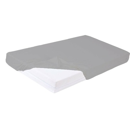 Cearceaf elastic rezistent la apa, Matex, Bambus, 80x160 cm, Gri grafit ...