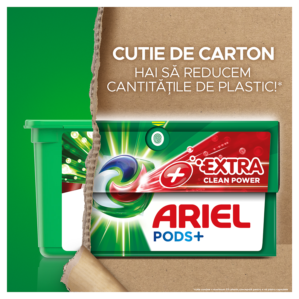 Detergent de rufe capsule Ariel PODS+ Extra Clean Power, 22 spalari - eMAG.ro