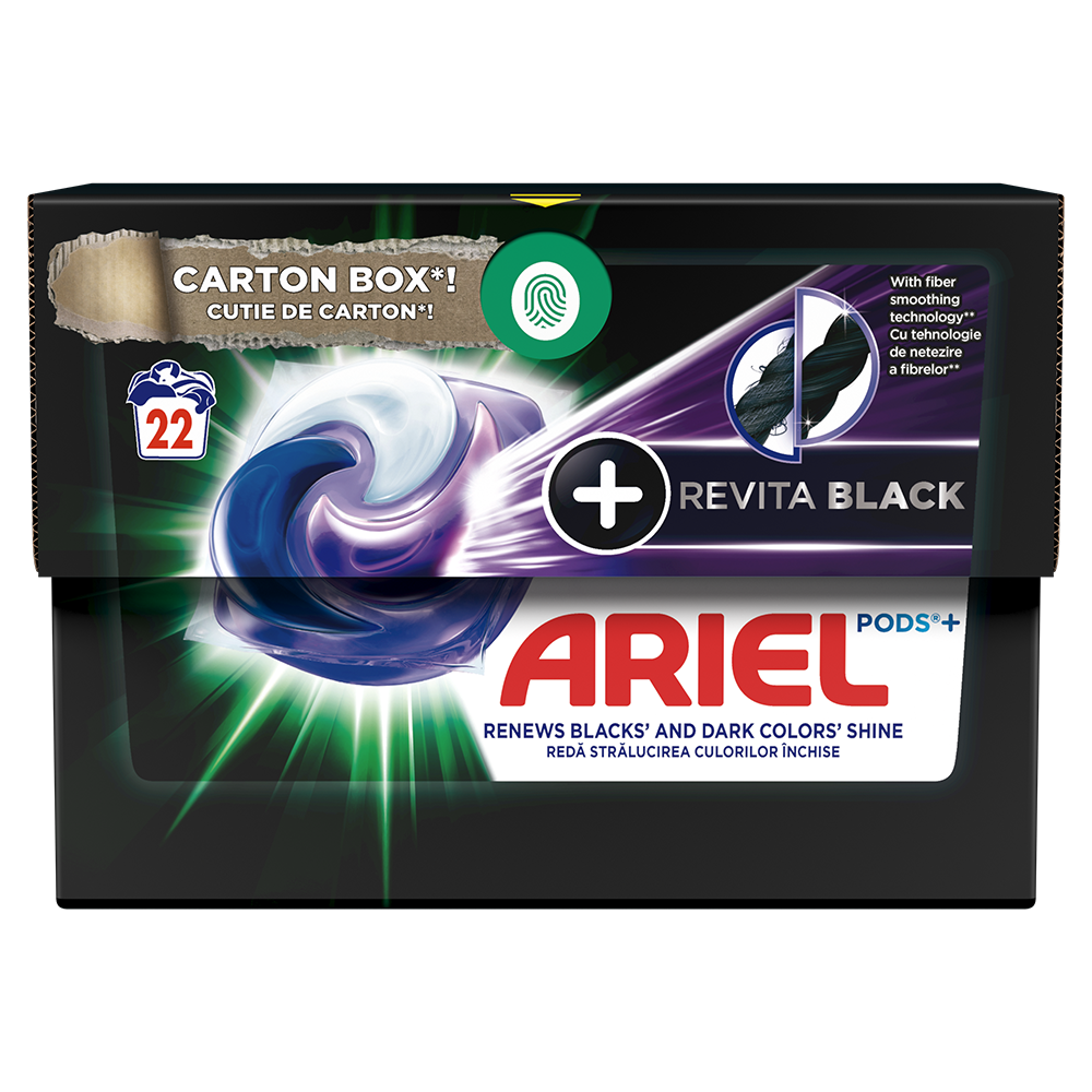 Detergent capsule Ariel Allin1 PODS +Revita Black, 22 spalari - eMAG.ro