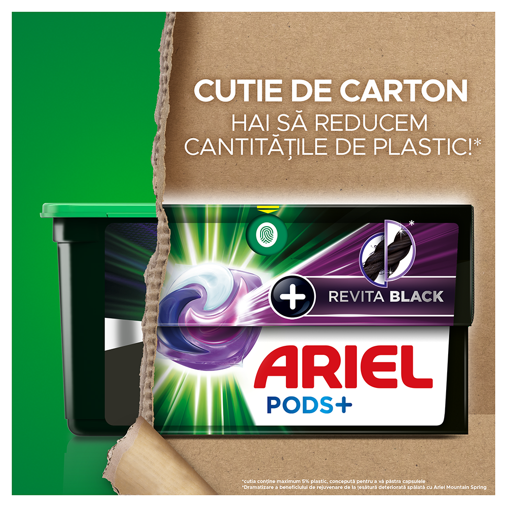 Detergent capsule Ariel Allin1 PODS +Revita Black, 22 spalari - eMAG.ro
