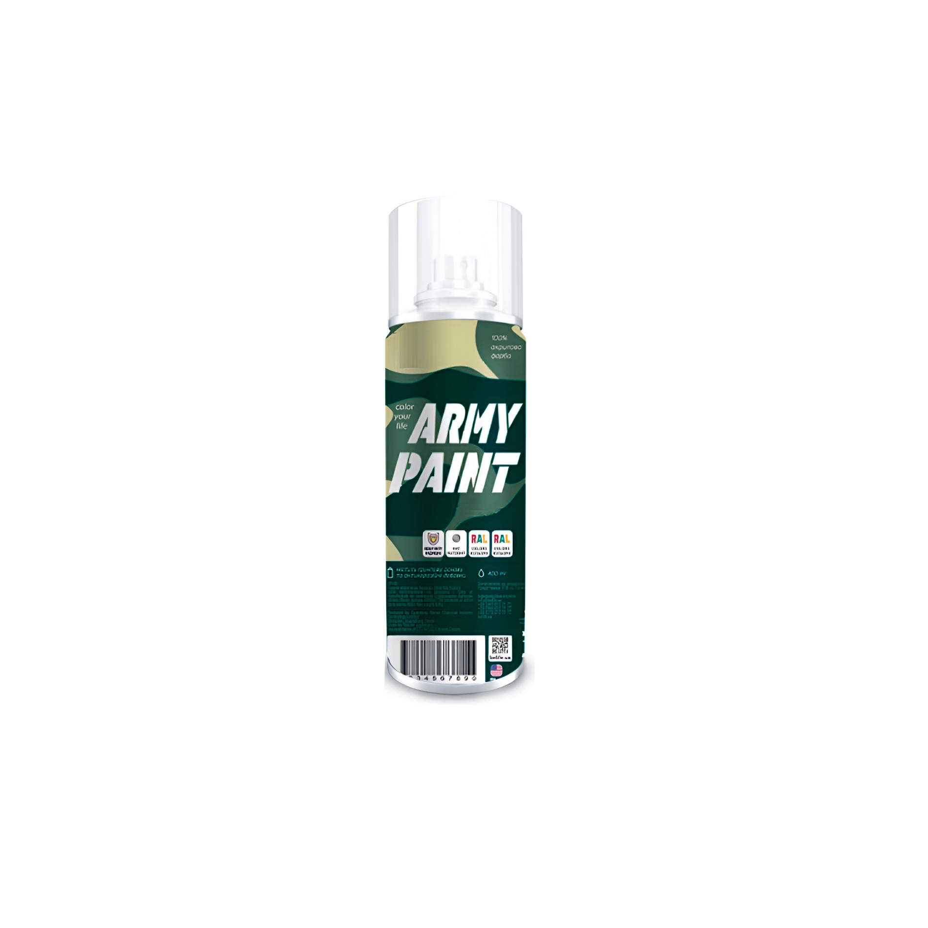 Spray vopsea, Army, super rezistenta Gri Matt (RAL 7031), 400 ml - eMAG.ro