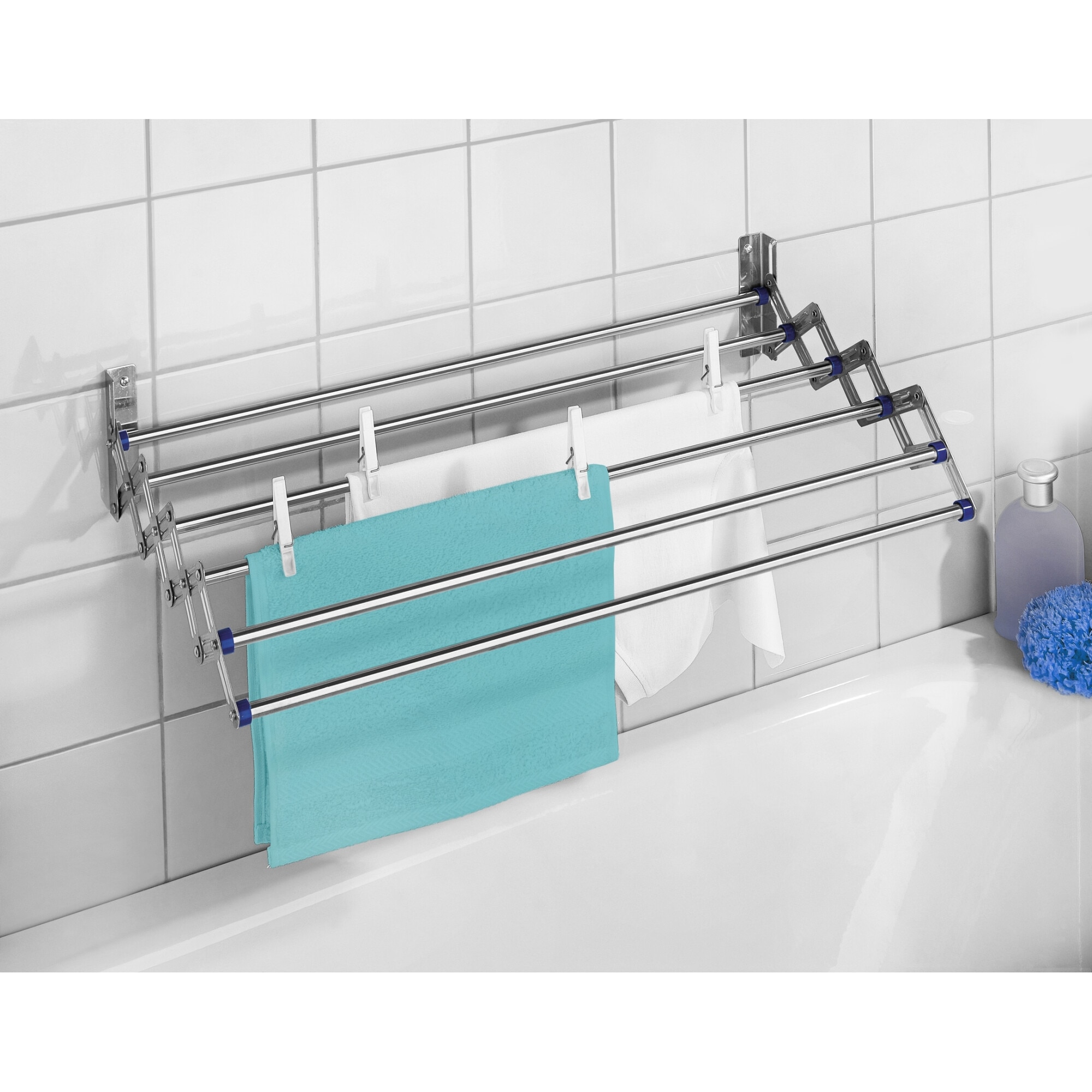 Uscator rufe inox, solid, extensibil Amelia, Wenko - eMAG.ro