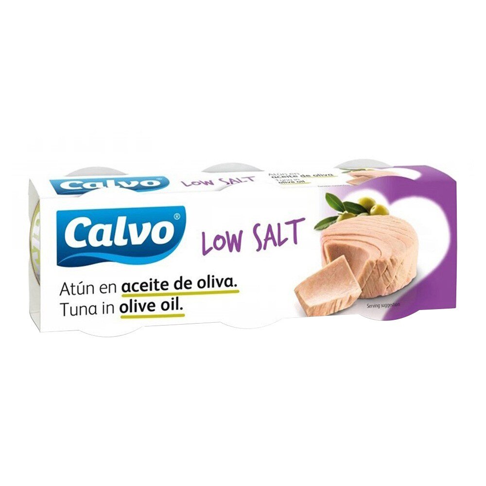 Set Ton in Ulei Masline Continut Redus de Sare Calvo, 21 Conserve x 80 ...