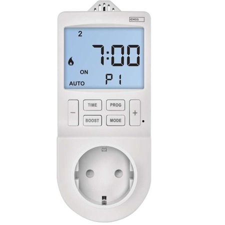 Termostat si priza programabila digital 2in1, Emos - eMAG.ro